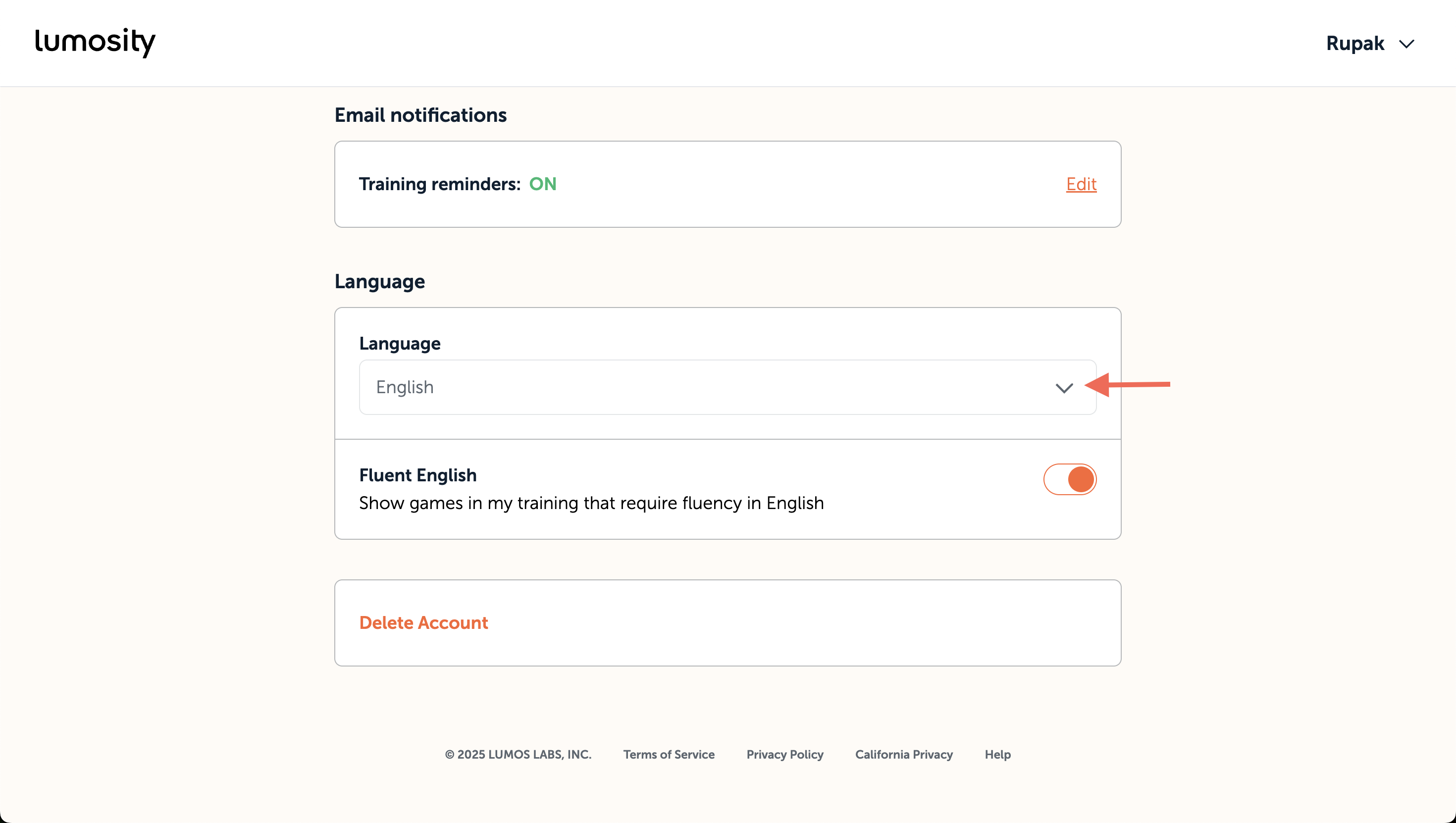 Is Lumosity available in other languages? How do I change the language ...